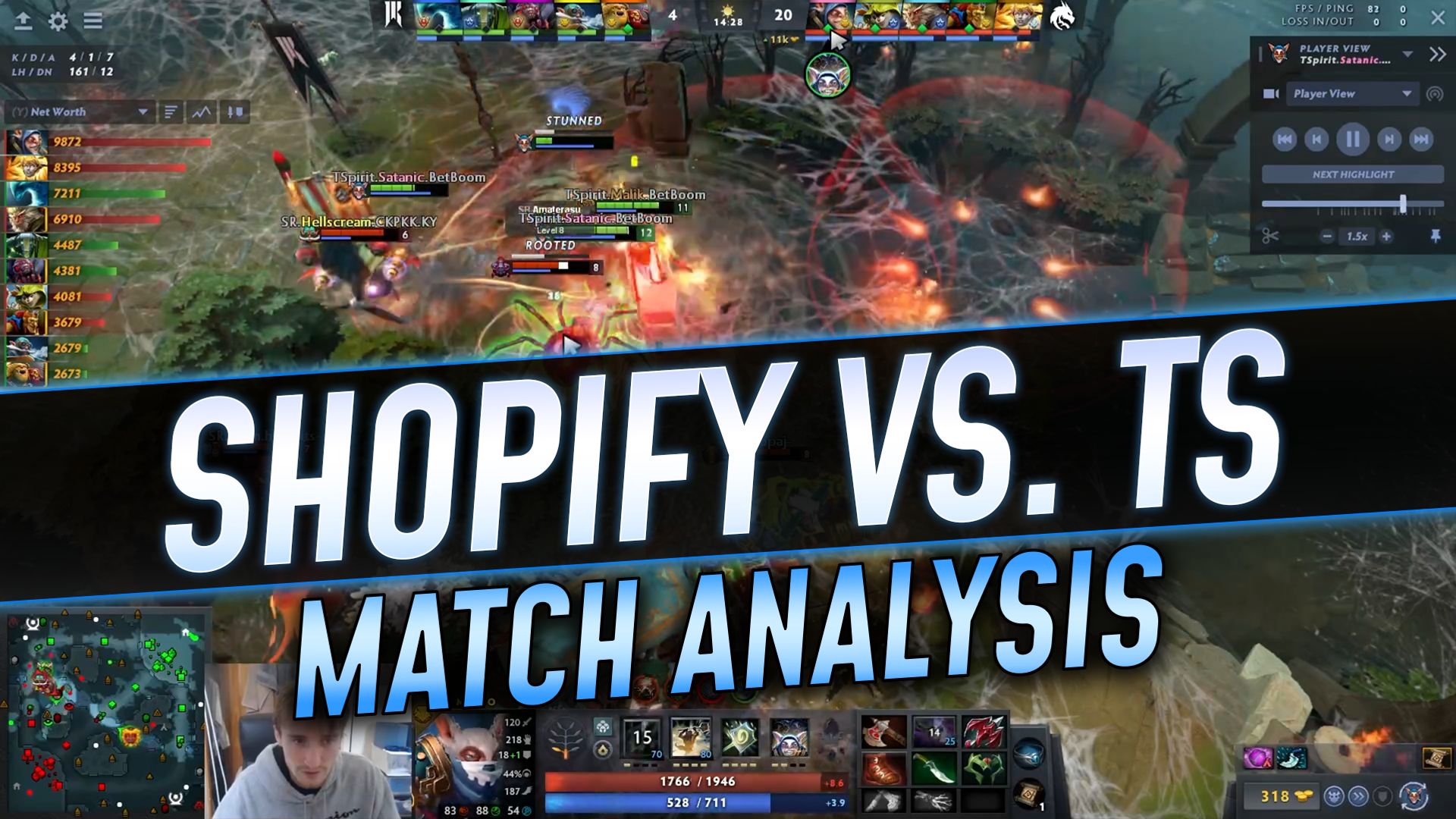 Shopify vs. Team Spirit: Pro Match Analysis - GameLeap