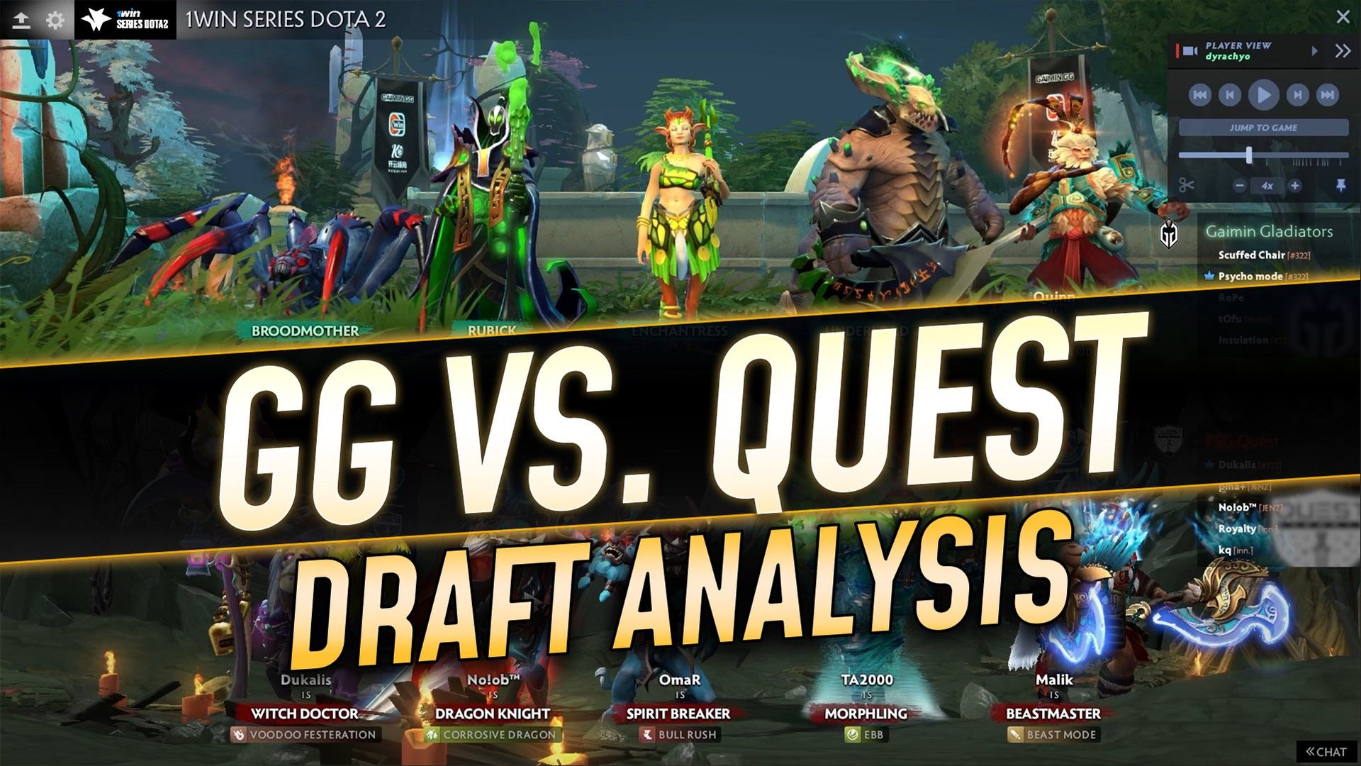 Pro Draft Analysis: GG vs. PSG.Quest - GameLeap