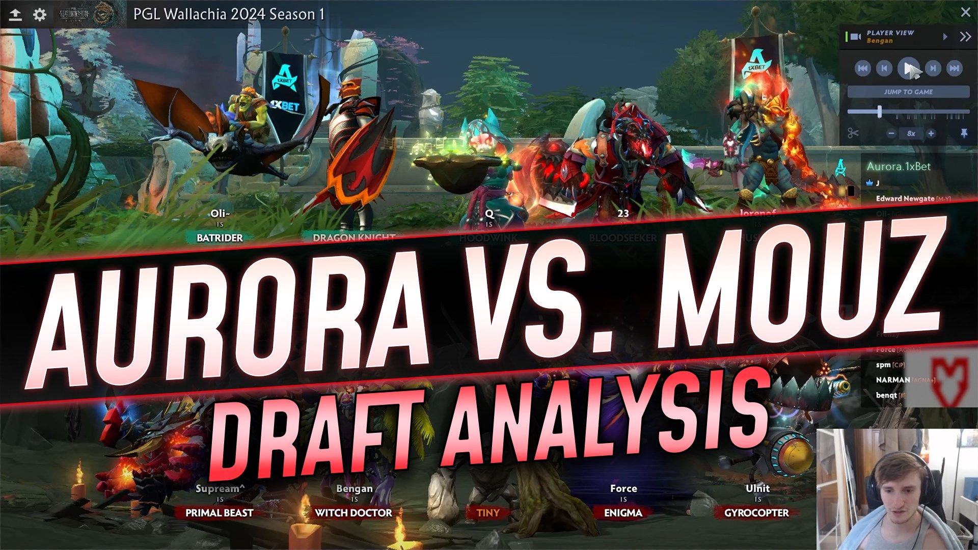 Draft Analysis: Aurora vs. Mouz ft. Last Pick Huskar - GameLeap